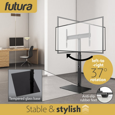 Futura Universal TV Stand 30 to 75 Inch TVs, Swivel & Height Adjustable ...