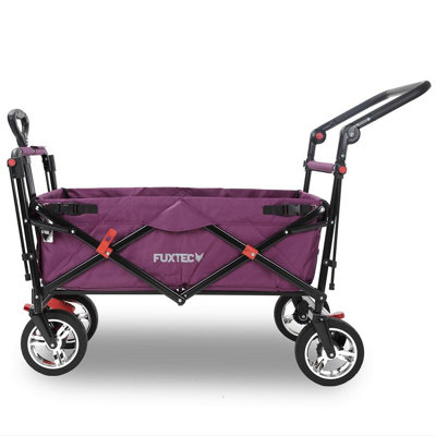 FUXTEC FX-CT800 Foldable Wagon with UV Canopy, Push Handle & Interior ...