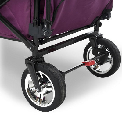 FUXTEC FX-CT800 Foldable Wagon with UV Canopy, Push Handle & Interior ...