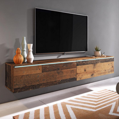 FWStyle 1.8M 2 Door Old Style Oak Large TV Media Unit
