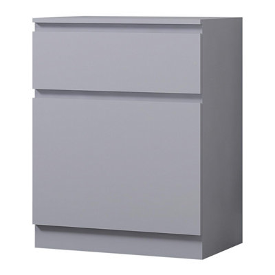 FWStyle 1 Door 1 Drawer Multi Storage Unit Matt Grey