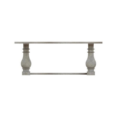 FWStyle 2M Large Dining Table Solid Pine & 2x Free 50cm Extension Leafs ...