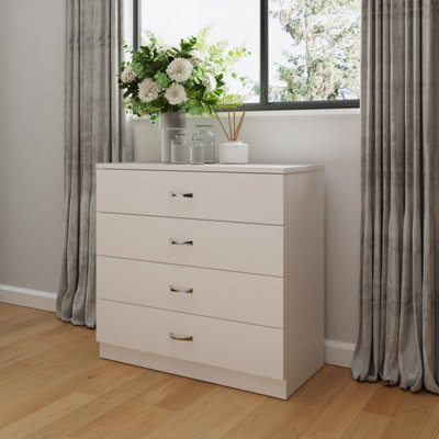FWStyle White 3 Piece Bedroom Furniture Set