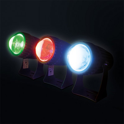 FXLab 8W Coloured LED Pin spot with Black Body