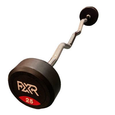 FXR Sports EZ Round Rubber Barbell 25kg