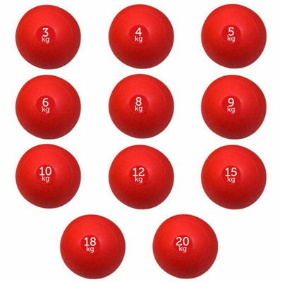 FXR Sports No Bounce Red Slam Ball 8kg
