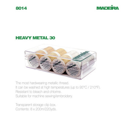 G/BOX HEAVY METAL - Gift Box: Metallic: Heavy Metal: 8 x 200m: Spools ...
