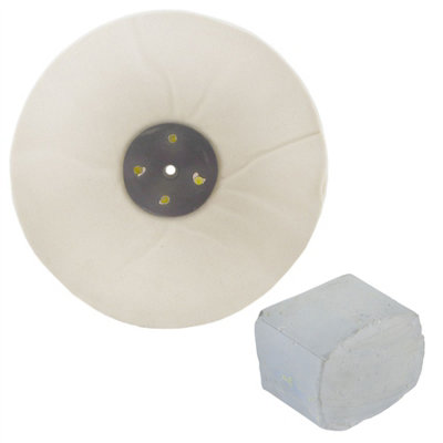 G Loose Unstitched Floppy Final Polishing Mop 10 x 1.5" 3 Row With ...