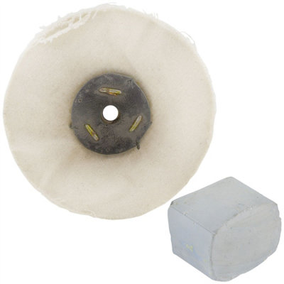 G Loose Unstitched Floppy Final Polishing Mop 4" x 0.5" 1 Row With ...