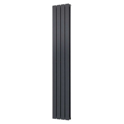 G-Rad Anthracite Double Flat Panel Designer Column Vertical Radiator ...