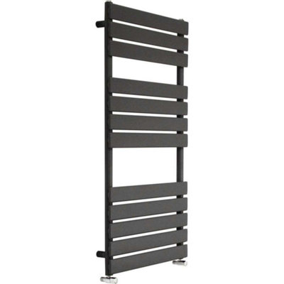 G-Rad Anthracite Flat Panel Towel Rail Radiator - 1200x600mm