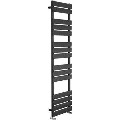 G-RAD ANTHRACITE HEATED TOWEL RAIL FLAT PANEL BATHROOM RADIATOR ...