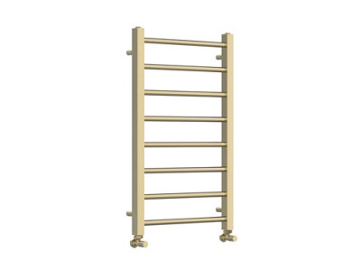 G-Rad Brushed Brass Towel Rail Radiator - 800x500mm