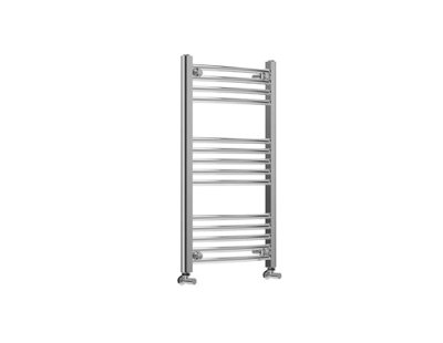 G-Rad Chrome Curved Ladder Towel Rail Radiator - 800x500mm