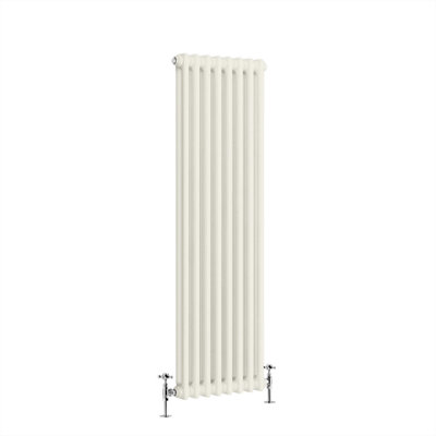 G-Rad Cream Double Column Vertical Cast Iron Radiator - (H) 1500 x (W ...