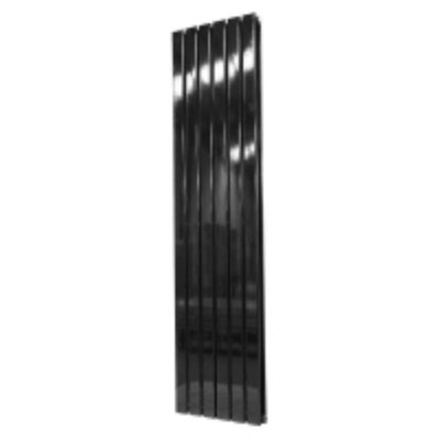 G-Rad Matt Black Double Flat Panel Designer Column Vertical Radiator ...