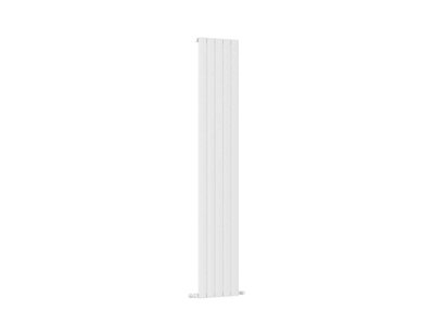 G-Rad White Single Column Flat Vertical Aluminium Radiator - 1800x366mm