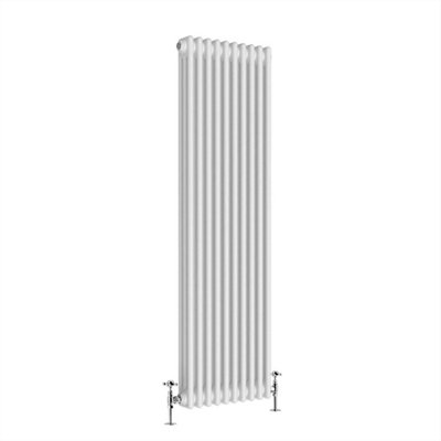 G-Rad White Triple Column Vertical Radiator - (H) 1800 x (W) 465mm