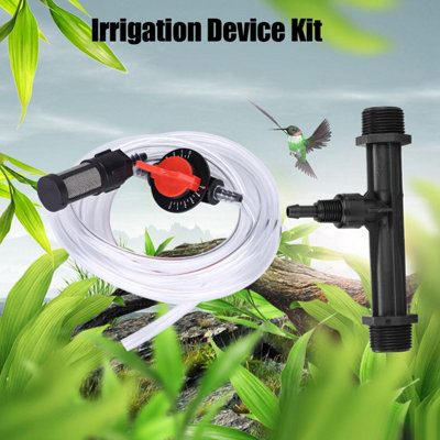 G3/4 Garden Irrigation Kit:Fertilizer Injector,Switch,Filter,and Water Tube