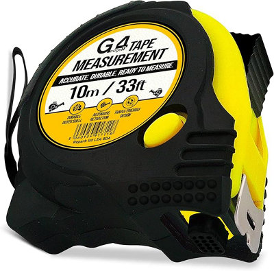 G4GADGET 10m Tape Measure Heavy Duty with 25mm Blade Retractable ...