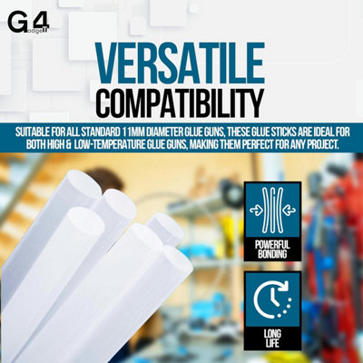 G4GADGET 200 Pack Glue Sticks for Hot Glue Gun 7mm x 100mm Transparent ...
