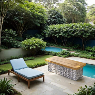 Gabion Stone Wire dia 4 mm Mesh size 10 x 5cm Galvanized 100 x 30 x ...