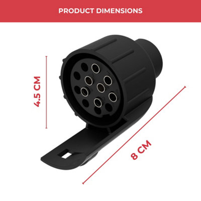 GADLANE 7 Pin To 13 Pin Plug Socket Adapter