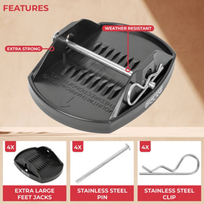 GADLANE Caravan Jack Steady Feet - 4 Pack