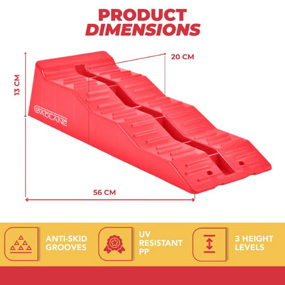 GADLANE Caravan Levelling Ramp Set- Red