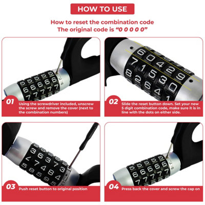 GADLANE Combination Steering Wheel Lock