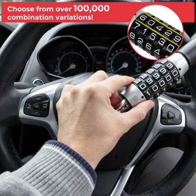 GADLANE Combination Steering Wheel Lock