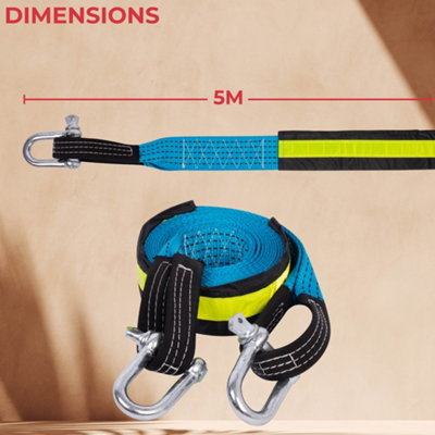 GADLANE Recovery Tow Strap 5M Rope