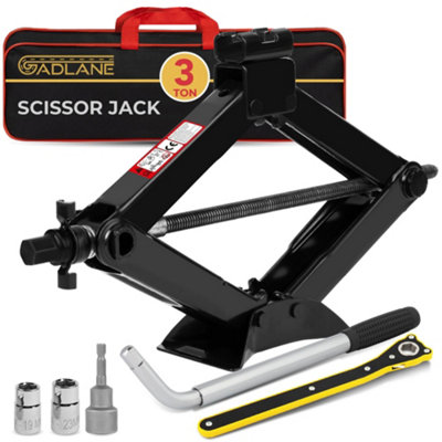 GADLANE Scissor Jack Kit 3 Ton + Drill Bit