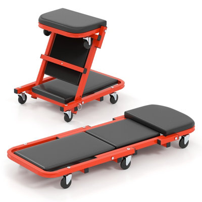 GAINOOM 102CM Z Garage Creeper 2-in-1 Folding Low Profile Mechanic ...