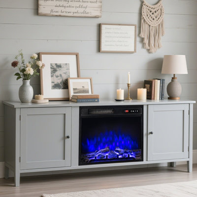 GAINOOM 18Inch Electric Fireplace Insert 750W/1500W Fireplace Heater ...