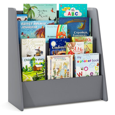 GAINOOM 4-Tier Kids Bookshelf Front Facing Children Display Bookcase ...