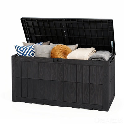GAINOOM 455 L Outdoor Deck Box All-Weather Lockable Storage Bin ...