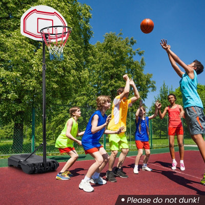 GAINOOM Outdoor Portable Basketball Hoop Height Adjustable Basketball ...