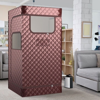 GAINOOM Portable Steam Sauna Home Full Body Sauna Box w/ 3L Steam Generator