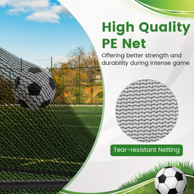 GAINOOM Soccer Goal with Net 150 x 71 x 76 cm Foldable Pop-up Football ...
