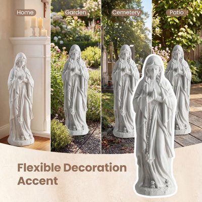 GAINOOM Virgin Mary Statue 74.5 cm Tall Outdoor Religious Sculpture ...