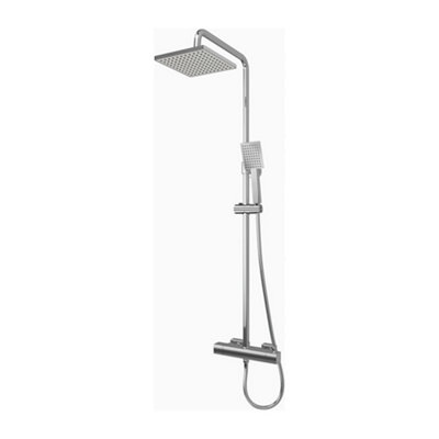 Gainsborough GDSP Square Dual Outlet Cool Touch Mixer Shower Chrome