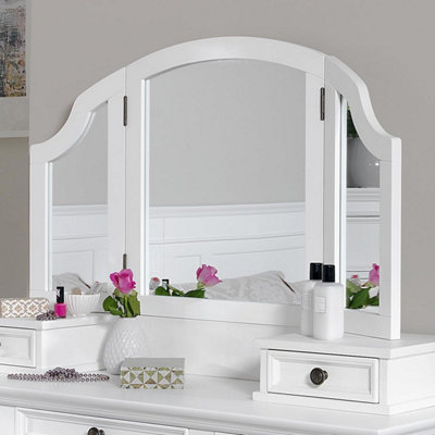 Gainsborough Large 3-Way Dressing Table Mirror - White