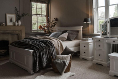 Gainsborough White Wooden Bed Frame Hamptons Style