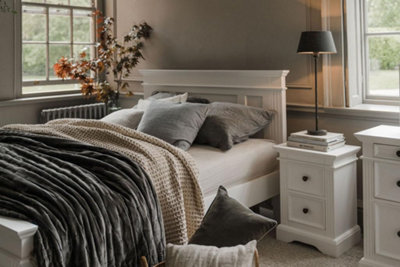 Gainsborough White Wooden Bed Frame Hamptons Style