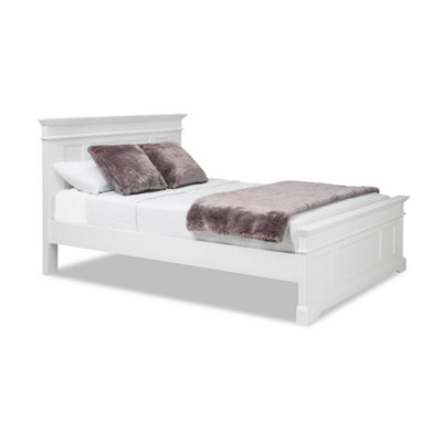 Gainsborough White Wooden Double Bed Frame 4ft6 Hamptons Style