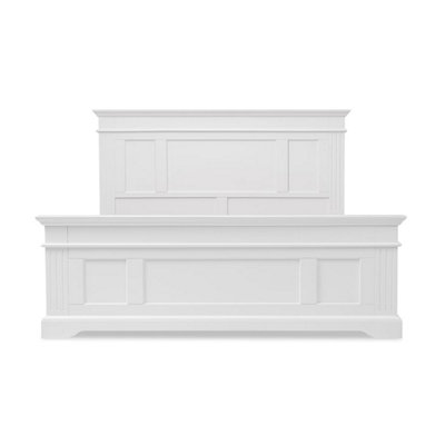 Gainsborough White Wooden Double Bed Frame 4ft6 Hamptons Style