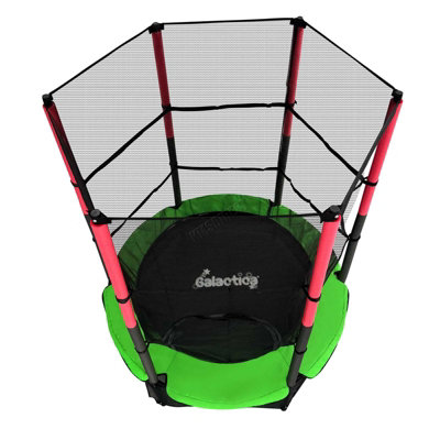 Galactica Mini Trampoline 4.5FT 55inch with Safety Net Enclosure Indoor ...