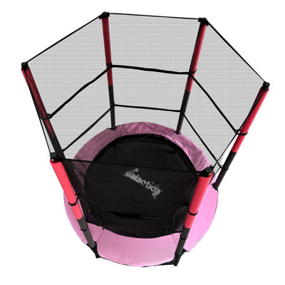 Galactica Mini Trampoline 4.5FT 55inch with Safety Net Enclosure Indoor ...