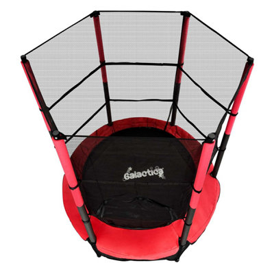 Galactica Mini Trampoline 4.5FT 55inch with Safety Net Enclosure Indoor ...